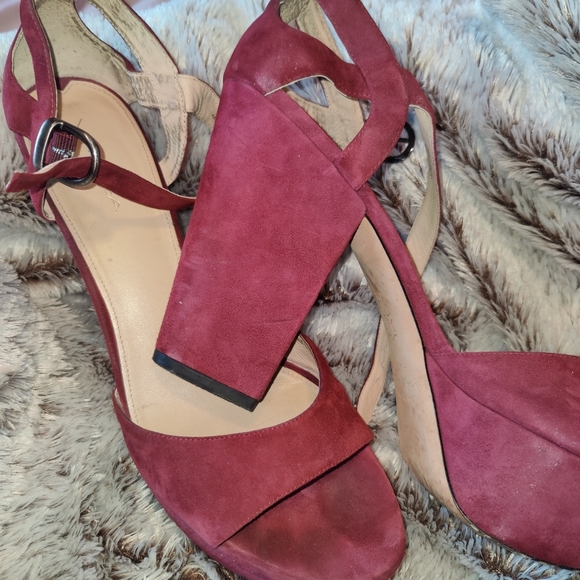 Via Spiga | Shoes | Viga Spiga Deep Purple Heels | Poshmark